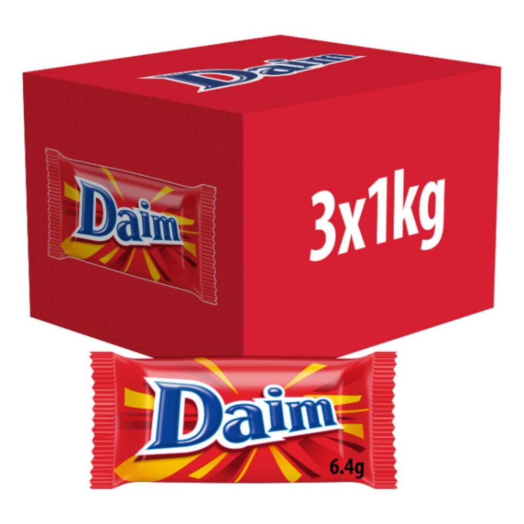 Daim Mini Bulk 3 x 1 kg - CHOKOLADE - Slikboden ApS