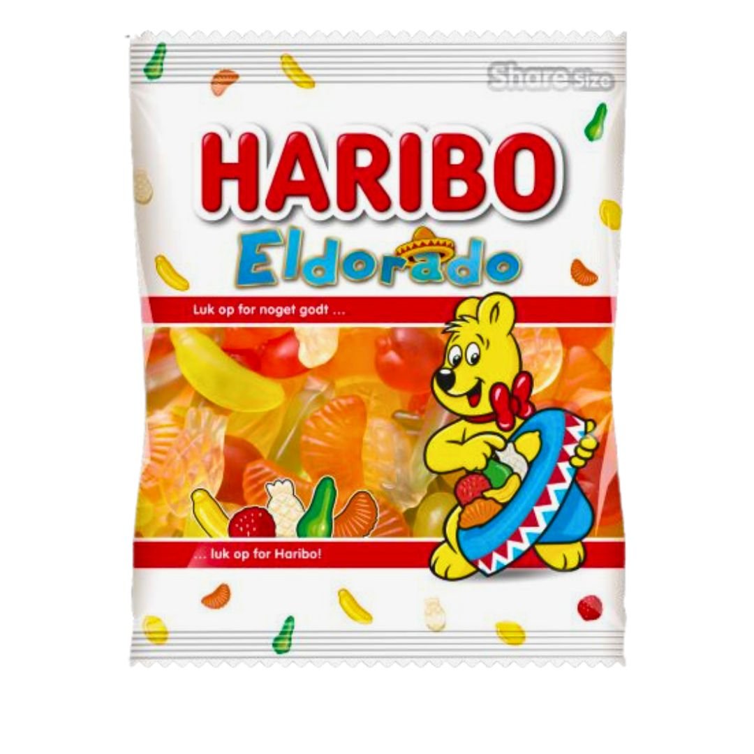 Haribo Eldorado 18 x 120 g - Haribo poser 120 g - Slikboden ApS