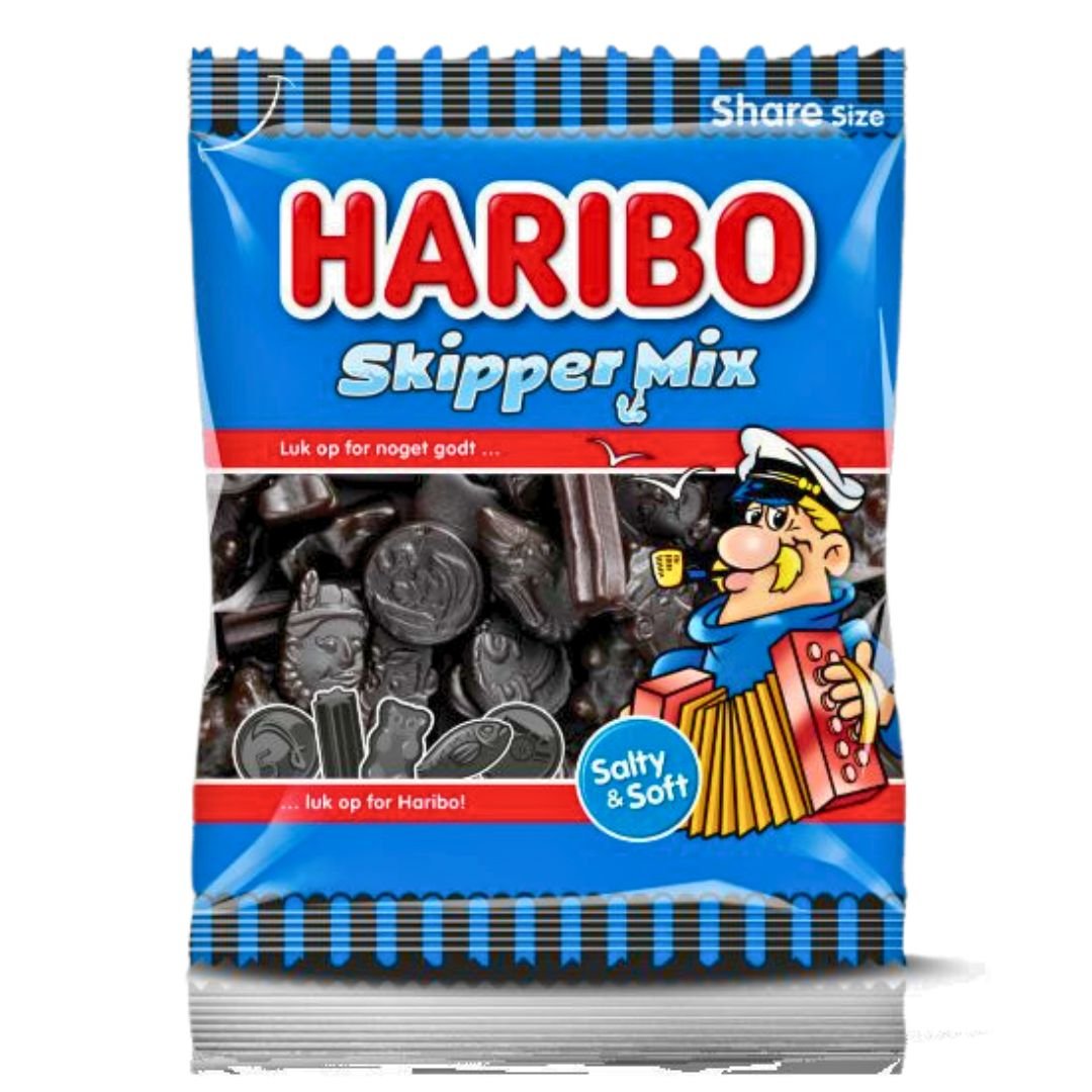 Haribo Skipper Mix 120 g 20 stk. - Haribo poser 120 g - Slikboden ApS