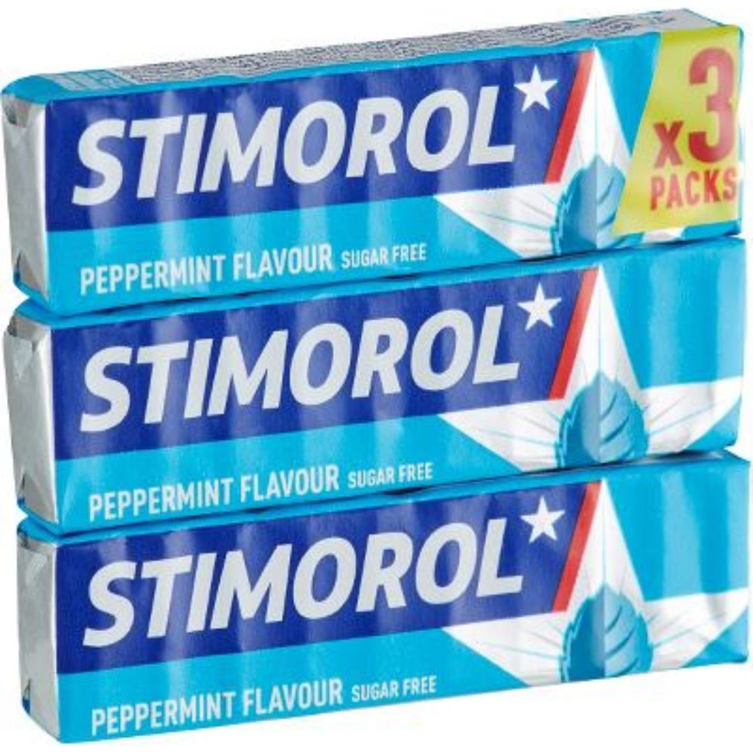 Stimorol Peppermint 3-pak 12 stk. - Tyggegummi - Slikboden ApS