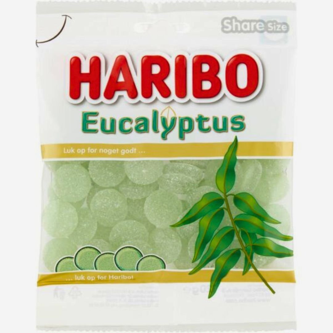 Haribo Eucalyptus 1 x 120 g - SLIKPOSER - Slikboden ApS