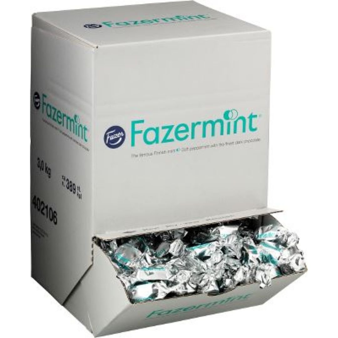 Fazer Mint 3 kg - CHOKOLADE - Slikboden ApS Fazer Mint 3 kg - CHOKOLADE - Slikboden ApS
