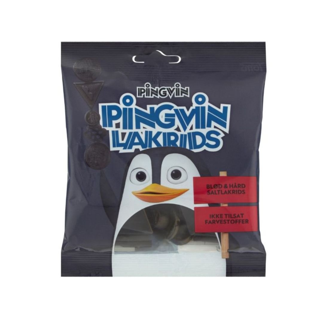 Toms Pingvin Lakrids 1 x 110 g - Toms poser 110 - 130 g - Slikboden ApS