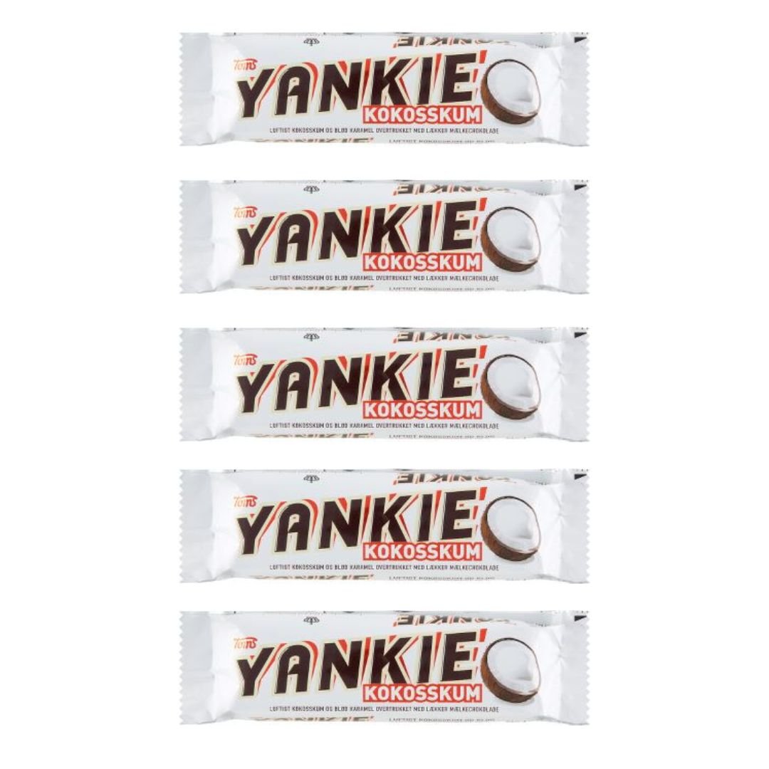 Yankie Bar Kokosskum 32 x 50 g - CHOKOLADE - Slikboden ApS